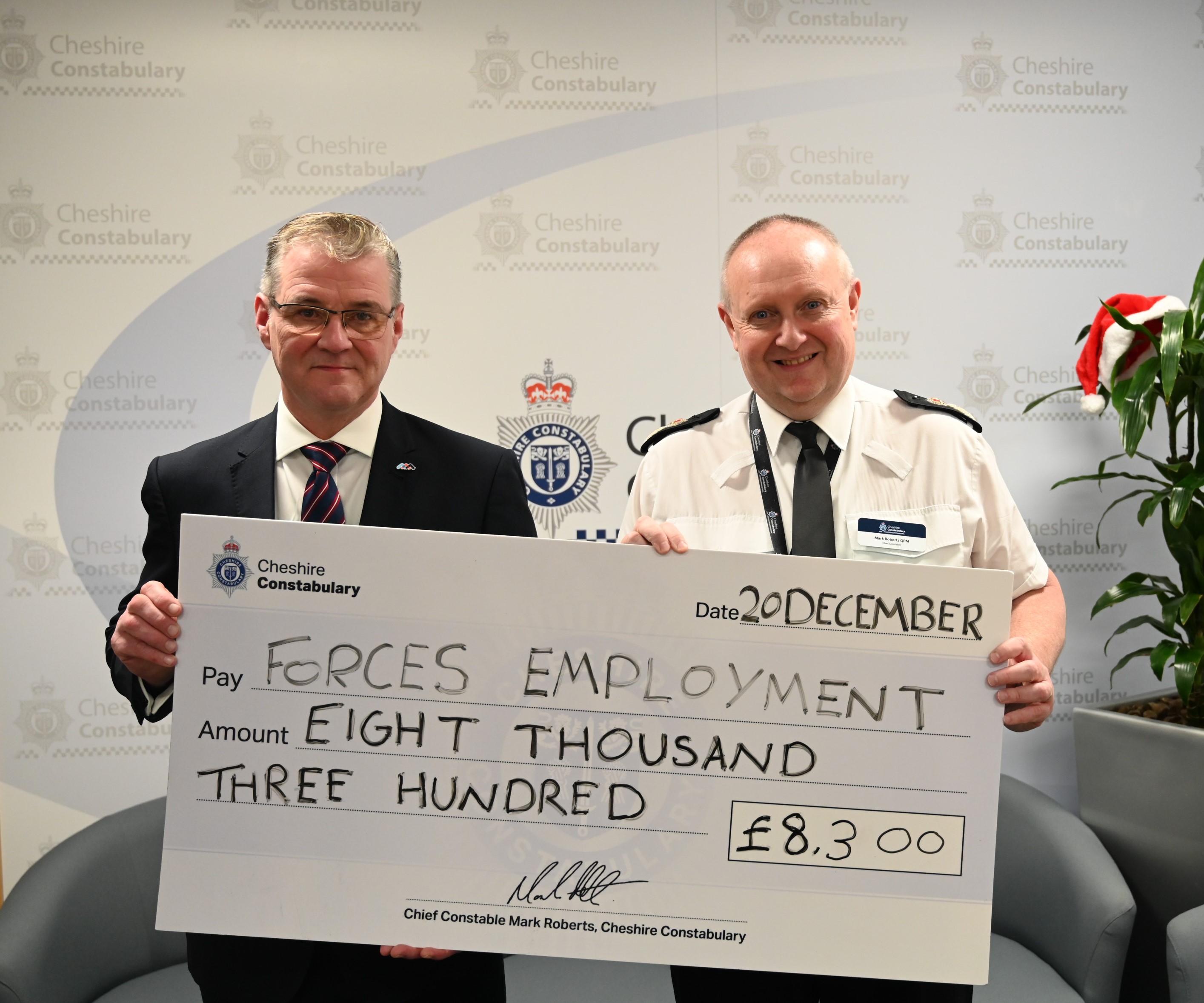 Cheshire Constabulary in the Community: Constabulary donates £8,300 to ...