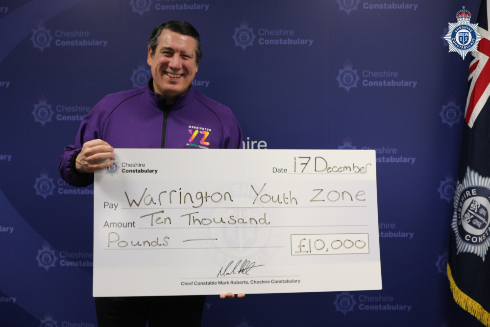 Warrington Youth Zone receives £10,000 donation from Cheshire Chief ...
