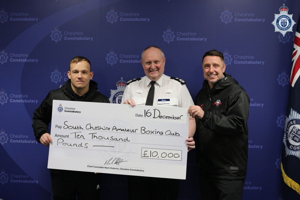 South Cheshire Amateur Boxing Club receives £10,000 donation as part of ...